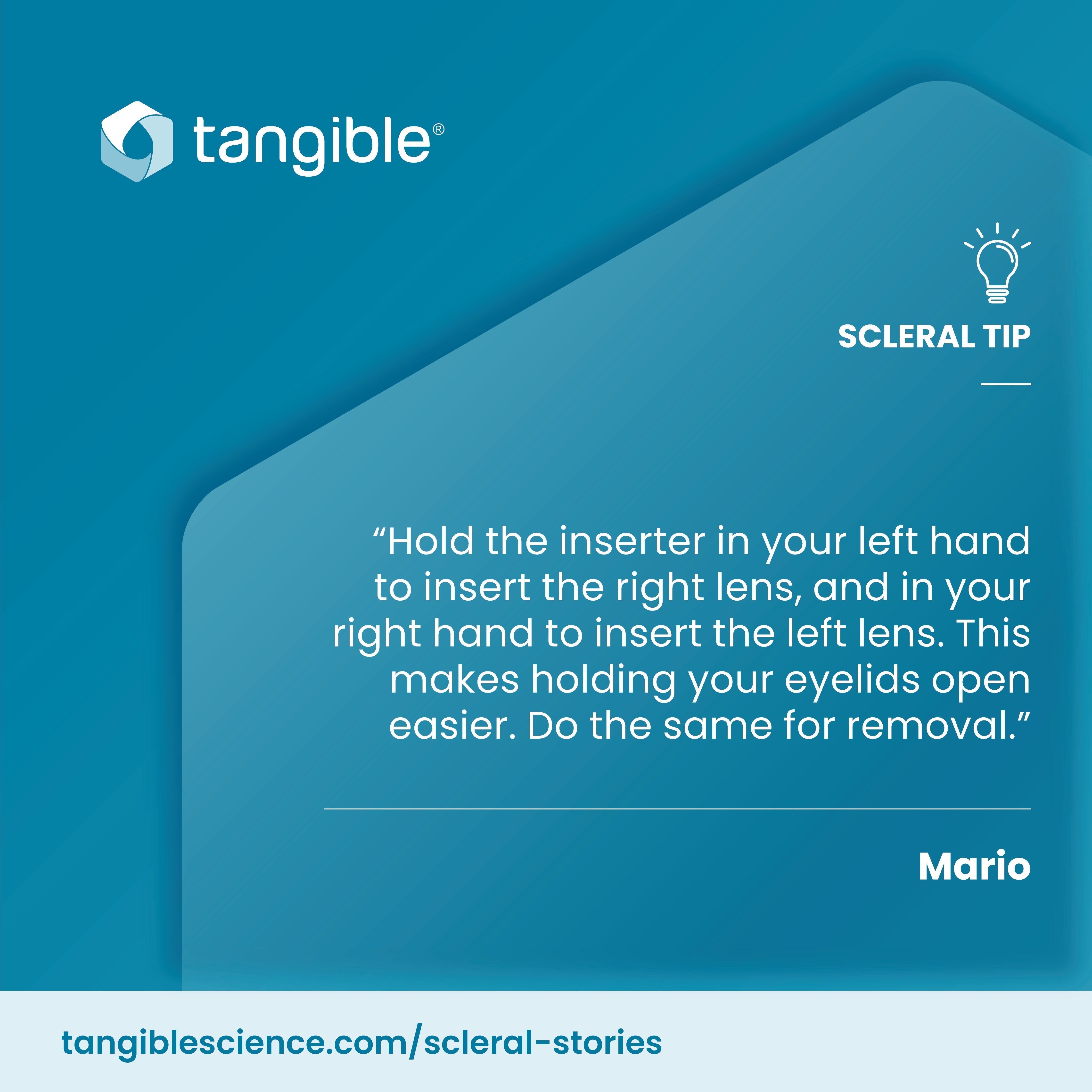 Scleral Lens Tip | How to better insert your lenses – Tangible Science